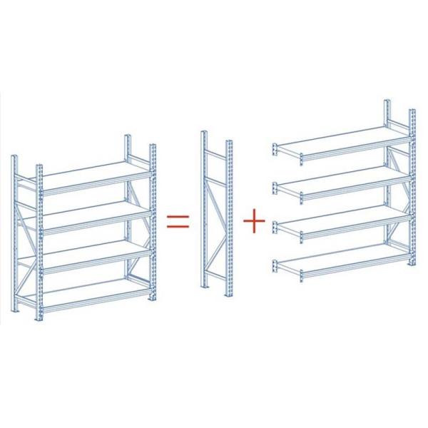 Quality Boltless Design Warehouse Storage Rack Rivet Shelving Adjustable For Inventory for sale