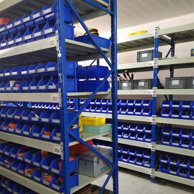 Color options for industrial shelving