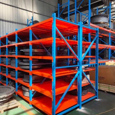 China Custom Height 5 Shelf Metal Storage Rack For Warehouse Organization for sale