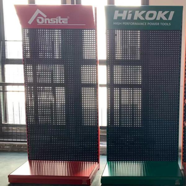 Quality Metal Construction Supermarket Display Rack Grocery Gondola Shelving Customizabl for sale