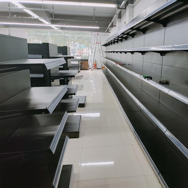 Quality Customized Load Supermarket Metal Rack For Retail Shops Long Lasting Constructio for sale