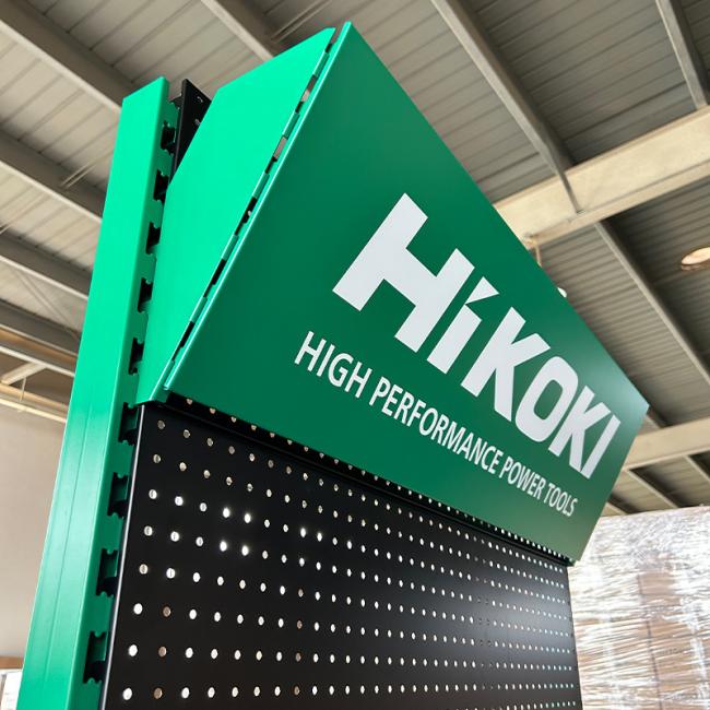 Retail environment showing multiple rack installations