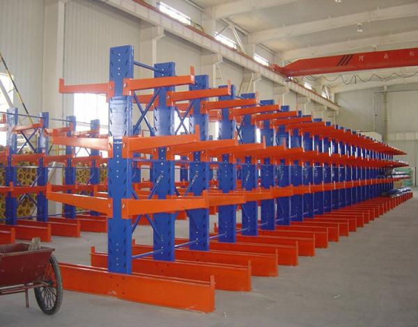Quality Cold Rolled Steel Heavy Duty Cantilever Racks Pullback Design For Hardware for sale