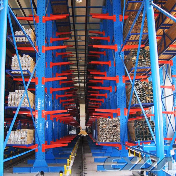 Quality Industrial Q235B Steel Cantilever Storage Racks Adjustable Pipe Storage Shelf for sale