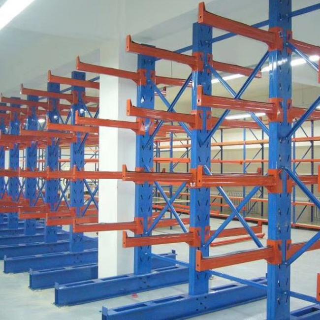 Double-sided cantilever racking system