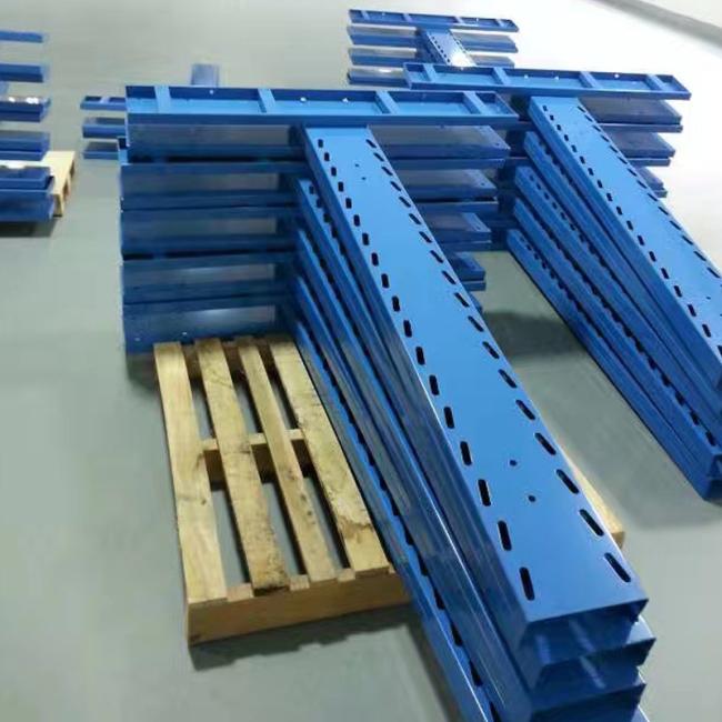 Warehouse storage with cantilever racks