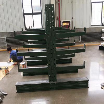 China Customized Height Warehouse Cantilever Racking Cantilever Wire Shelf Corrosion Protection for sale