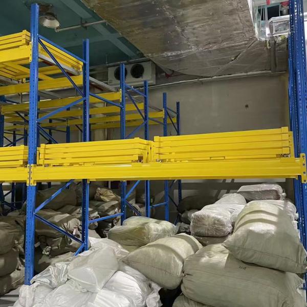 Quality Powder Coated Warehouse Storage Push Back Pallet Racking Corrosion Protection for sale
