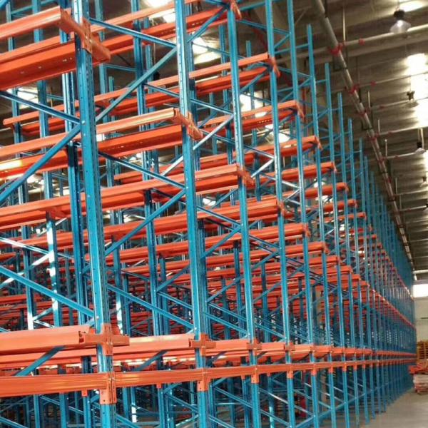Quality 1000kg Bearing Drive In Warehouse Racking Customized Color Drive Through Racking for sale