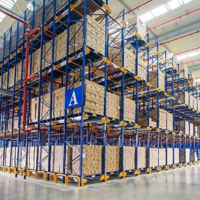 China 1000kg Bearing Drive In Warehouse Racking Customized Color Drive Through Racking System for sale