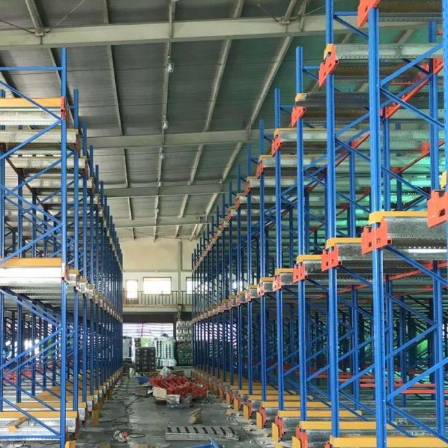 Drive In Rack system with pallets loaded