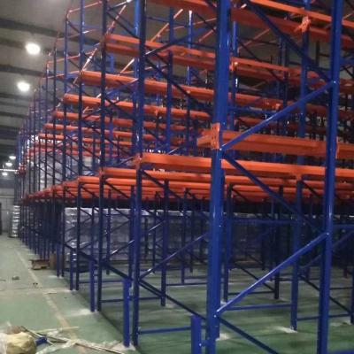 China Warehouse Drive In Rack Pallet Racking 2-7 Levels High Density Storage System for sale