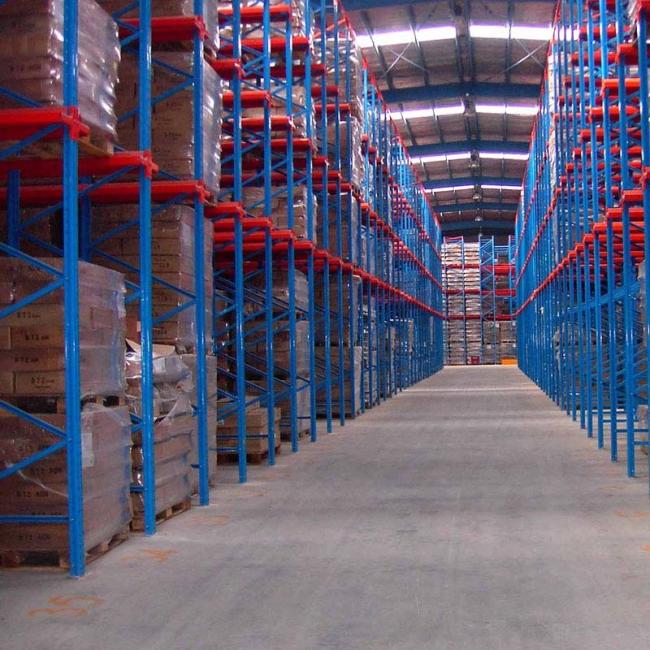 Drive In Rack system in food distribution warehouse