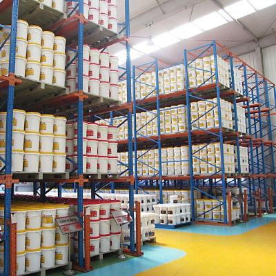China 2-7 Levels Steel Drive In Racking Heavy Duty Pallet Racking System Customized Depth for sale