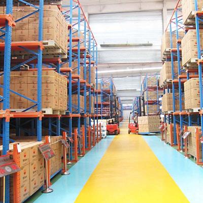 China Customized Depth Drive In Pallet Racking Galvanized Surface Heavy Duty Warehouse Storage for sale