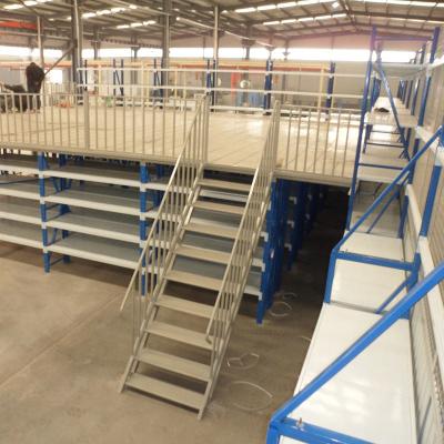 China 2-3 Levels Steel Mezzanine Floor Racking Maximize Warehouse Space Goods Storage for sale