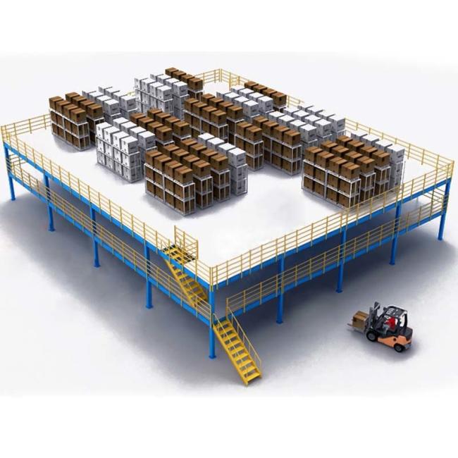 Custom steel racking system with safety features
