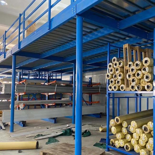 Steel mezzanine structures in industrial application