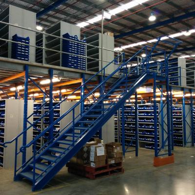 China Fully Customizable Steel Platform Mezzanine Floor System Multi Level Racking Design for sale
