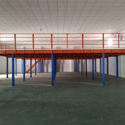 China OEM Size Steel Mezzanine Rack Industrial Warehouse Customizable Depth for sale