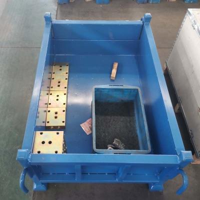 China Foldable And Stackable Grid Metal Pallet Bins For Efficient Inventory Management for sale