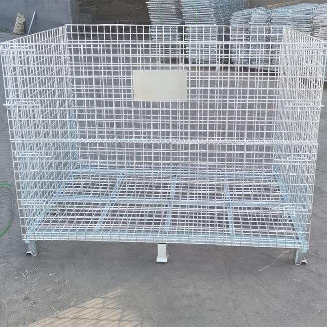 Storage cage in manufacturing facility
