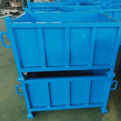 China Customized Foldable  Metal Pallet Box Material Turnover Box Warehouse Storage Cage Factory Direct Sale for sale