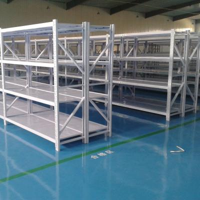 China Adjustable Height 500kg/layer Capacity Boltless Metal Shelving Industrial Warehouse Storage Rack for sale