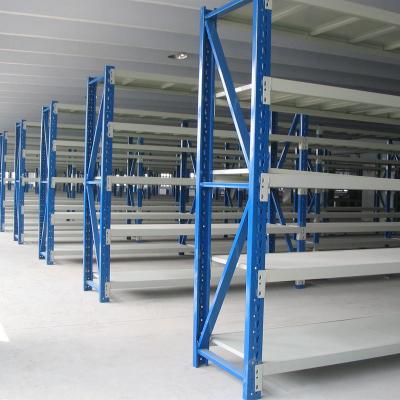 China Adjustable Height 300kg/layer Capacity Boltless Design Warehouse Storage Rack Industrial Shelving for sale