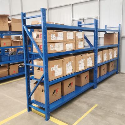 China Adjustable Height Boltless Warehouse Rack With 500kg/layer Capacity Industrial Shelving for sale