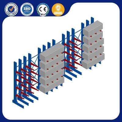 China Customized Height Warehouse Cantilever Racking Cantilever Wire Shelf Corrosion Protection for sale