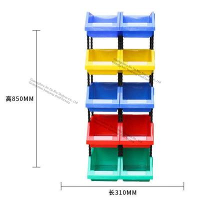 China Hanging Stackable Plastic Bins 50kg Stacking Storage Boxes for sale