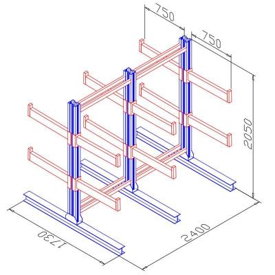 Cina Pallet a mensola dell'OEM che tormenta lo scaffale a mensola a uso medio di Q235B in vendita