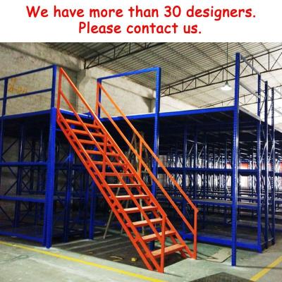 China 3 rijenmezzanine het Rekken Mezzanine van de de Raadsopslag van het Systeemtriplex Platforms Te koop