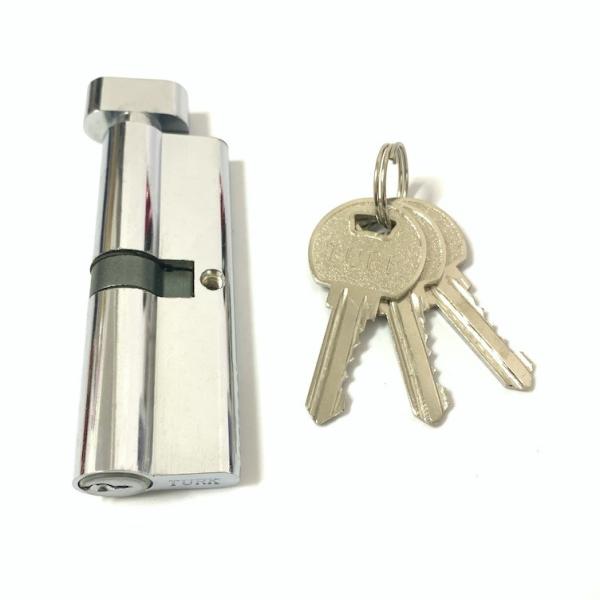 Quality Silver Single Sided Cylinder Lock 90mm Cylinder Lock With Keys for sale