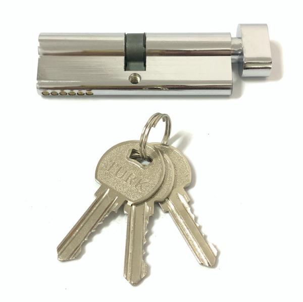 Quality Silver Single Sided Cylinder Lock 90mm Cylinder Lock With Keys for sale