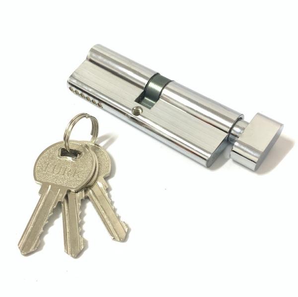 Quality Silver Single Sided Cylinder Lock 90mm Cylinder Lock With Keys for sale