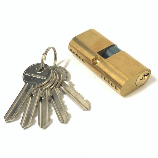 Quality Brass Oval Cylinder Lock Big Cylinder Lock Replacement 65mm for sale
