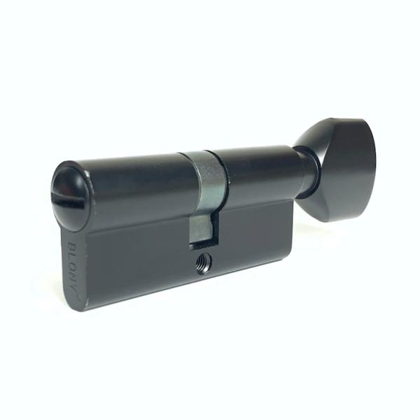 Quality Zinc Alloy Black Cylinder Lock WC Bathroom Cylinder Lock 70mm for sale