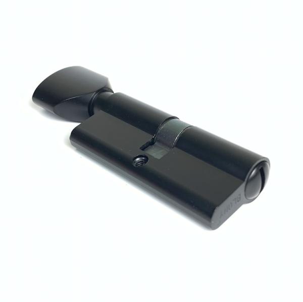Quality Zinc Alloy Black Cylinder Lock WC Bathroom Cylinder Lock 70mm for sale