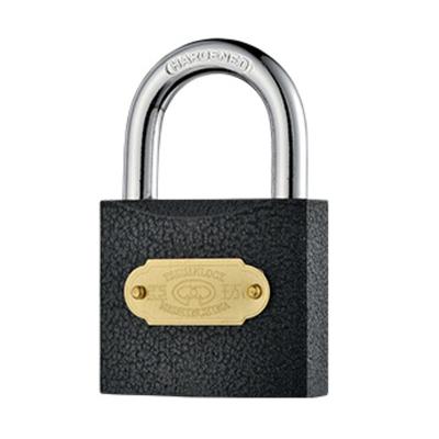 China 20mm 25mm 32mm 38mm 50mm 63mm 75mm Iron Padlocks Black Grey Thick Padlock for sale