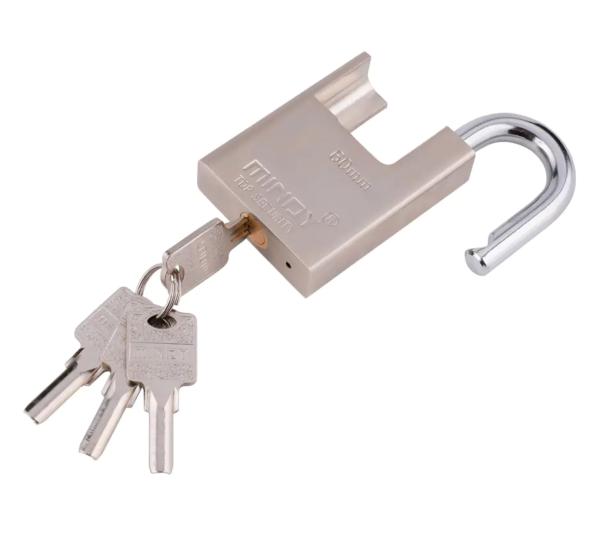 Quality 40mm 50mm 60mm 70mm High Security Padlock Silver Padlock With Key for sale