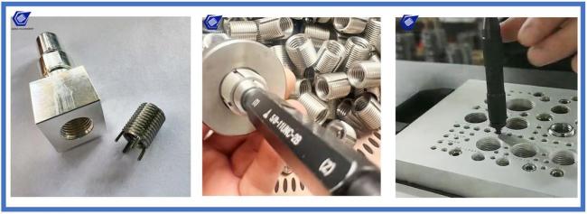 1/4-28 Key Locking Thread Insert Keen Sert Key Insert Self-Locking Series Direct Factory