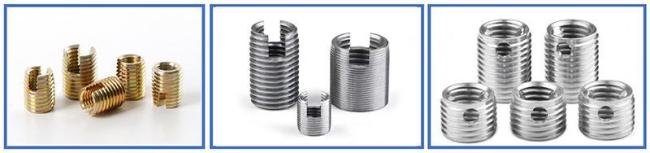 High Strength SS304 Quality Steel Metric M4 M6 M8 M10 M16 Self Tapping Thread Insert