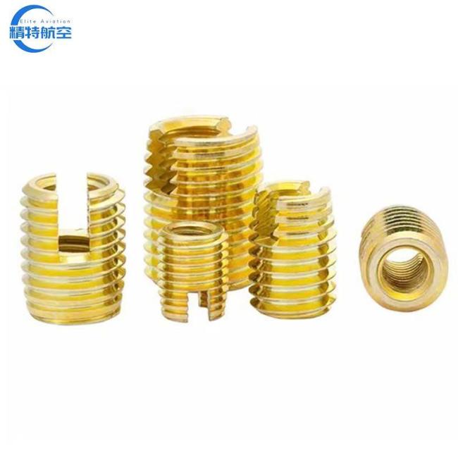 Slotted Type M8 1mm Thread Insert Hardware Screw Self Tapping Insert