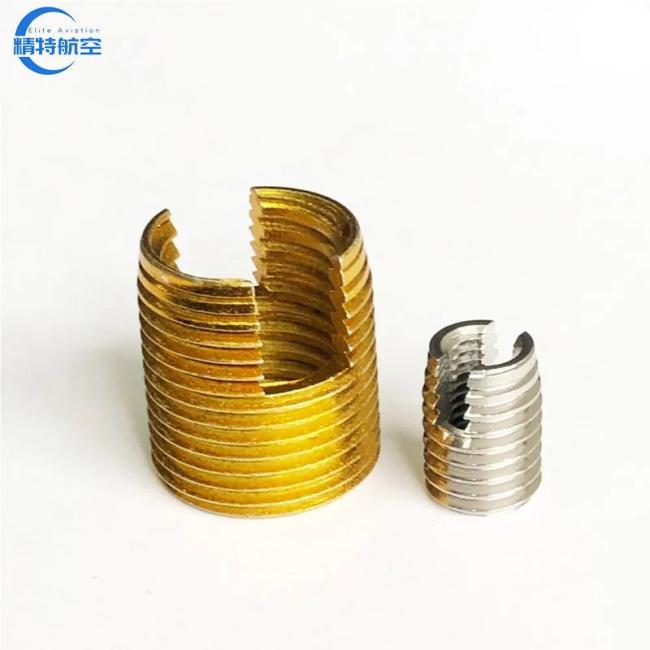SS304 Metric 302 M2 M3 M4 Holes Types Slotted Type Quality Steel Self Tapping Screw Sleeve Sheath Self-Tapping Threaded Inserts