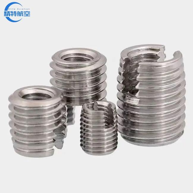 SS304 Metric 302 M2 M3 M4 Holes Types Slotted Type Quality Steel Self Tapping Screw Sleeve Sheath Self-Tapping Threaded Inserts