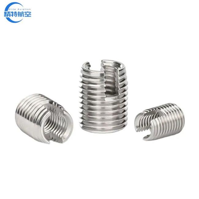 Stainless Steel 302 307 308 Selftapping Slotted Insert Zinc Plated Brass Insert Self-Tapping Threaded Inserts M61mm