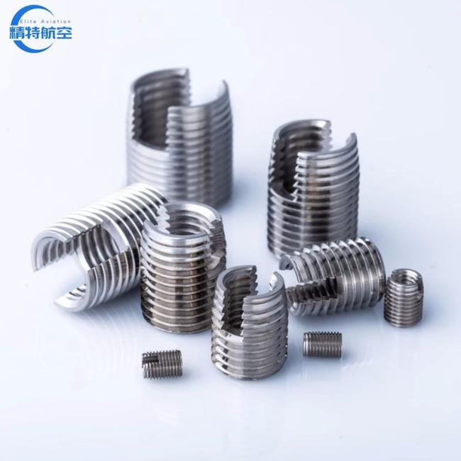 High Quality Slotted Thickwall Zinc Brass Plated Self-Tapping Threaded Inserts