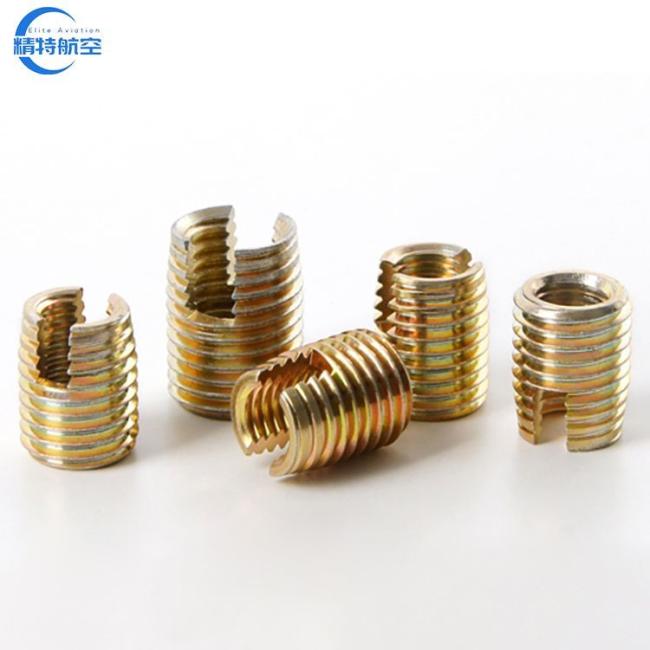 Metric Inch Slotted Holes Cuted Self-Tapping Threaded Insert